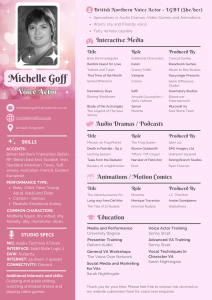 Resume - Michelle Goff